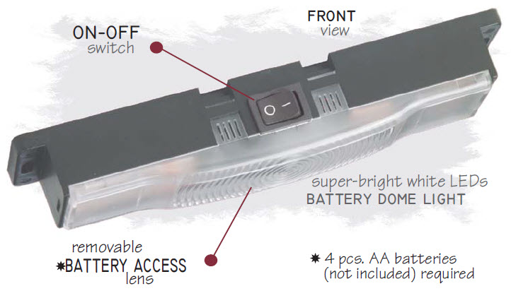 Interior Led Battery Dome Light [AT-BDL-5M],