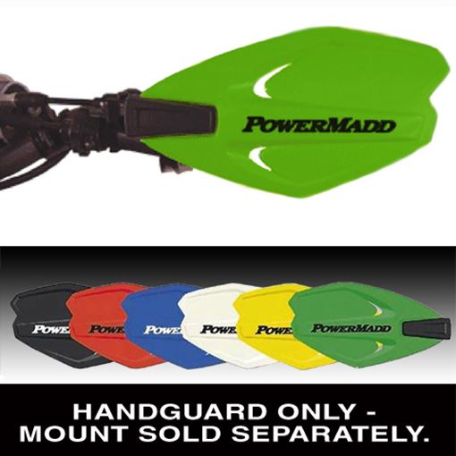 Powermadd Power X Series Handguards Green No Mount,