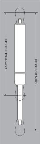 Suspa Gas Prop Model C16-12107,