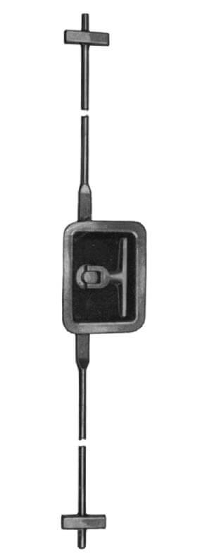 2 Point Folding Handle, Non-Locking, Zinc Coated | Eberhard 4857-51X-25|