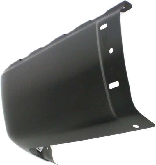 GMC, Chevrolet Rear, Driver Side Bumper End-Painted Black, Steel ...