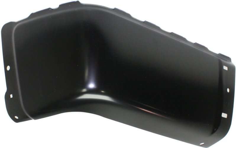 GMC, Chevrolet Rear, Driver Side Bumper End-Painted Black, Steel ...