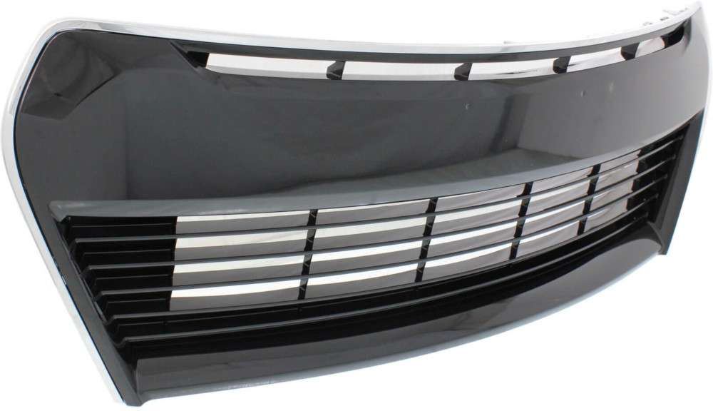 Bumper Grille, Corolla 14-16 Front Bumper Grille, Black, With Chrome ...