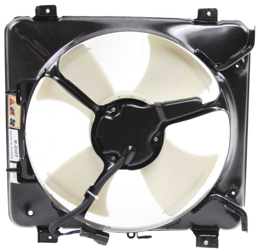 Honda Passenger Side Cooling Fan Assembly-Single fan, A/C Condenser Fan ...