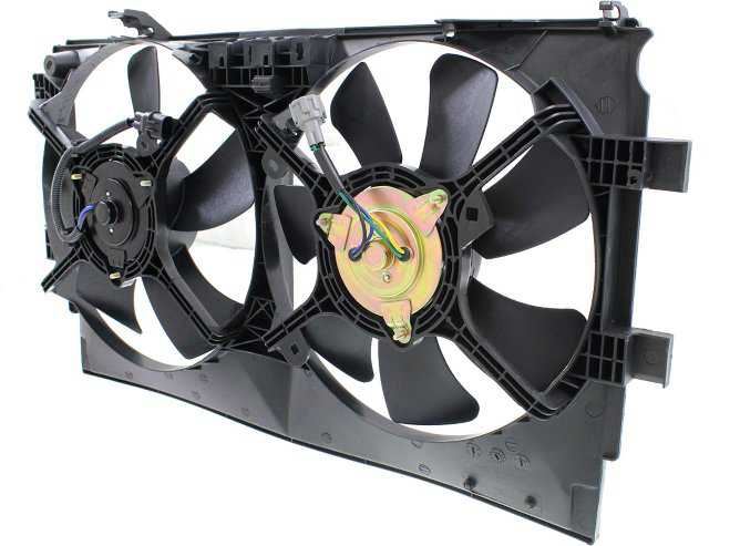Mitsubishi Driver Side Cooling Fan Assembly-Dual fan, Radiator Fan ...