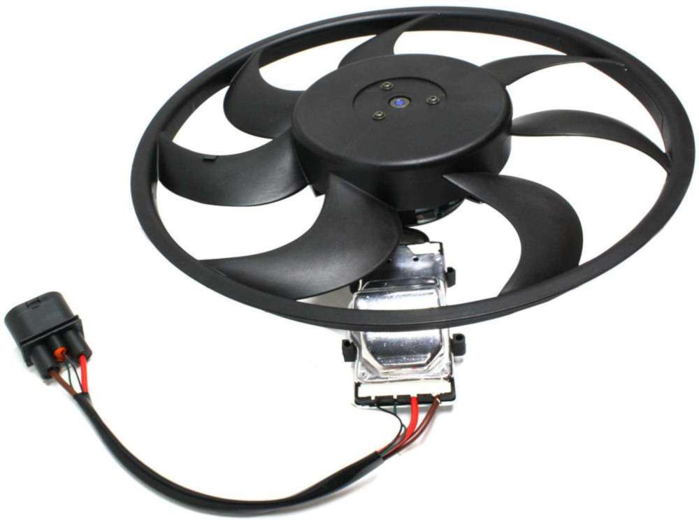 Porsche, Audi, Volkswagen Passenger Side Cooling Fan Assembly-Single ...