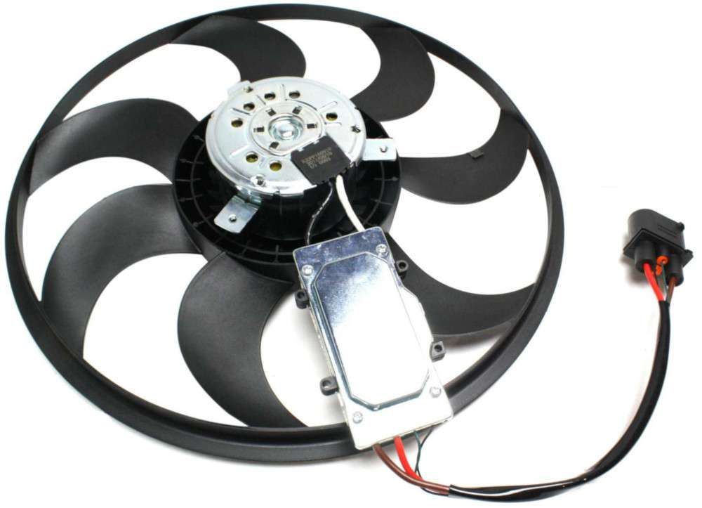 Porsche, Audi, Volkswagen Passenger Side Cooling Fan Assembly-Single ...