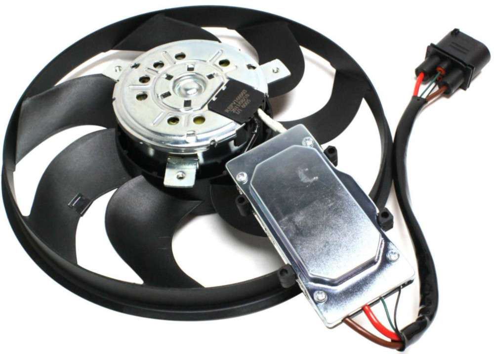 Audi, Porsche, Volkswagen Driver Side Cooling Fan Assembly-Single fan ...