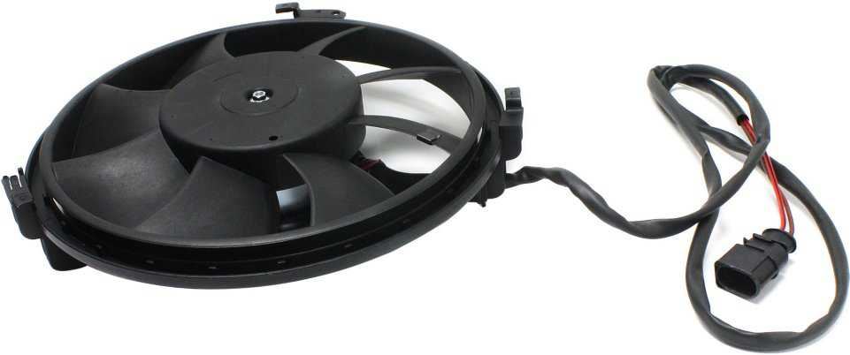 Volkswagen, Audi Cooling Fan Assembly-Single fan, A/C Condenser Fan ...
