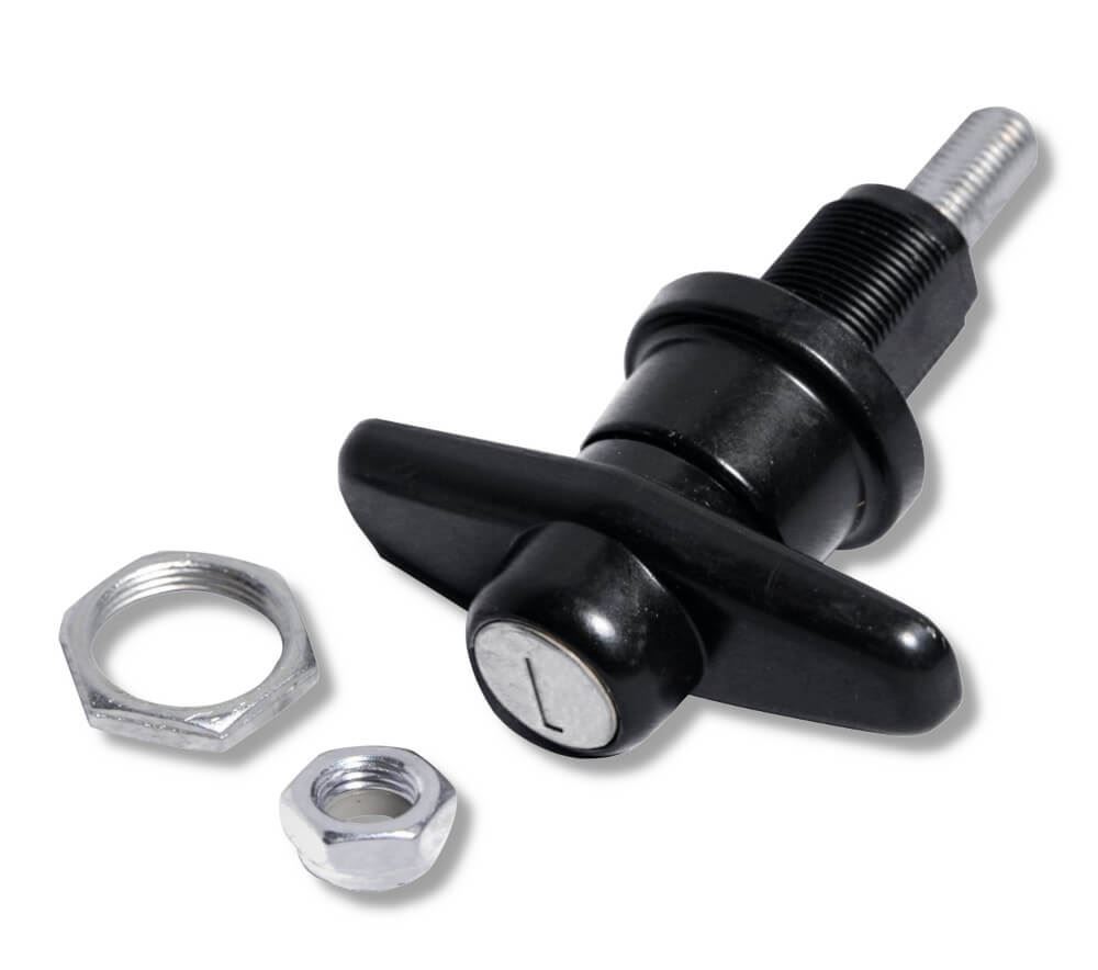 Bonded Door T-Handle, 3/4" Threaded Shank, Truck Cap Topper | Bauer T501L,