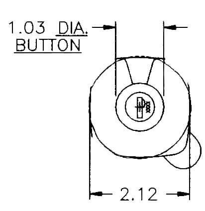 Round Push Button Lock, Right | Eberhard 860-700R|