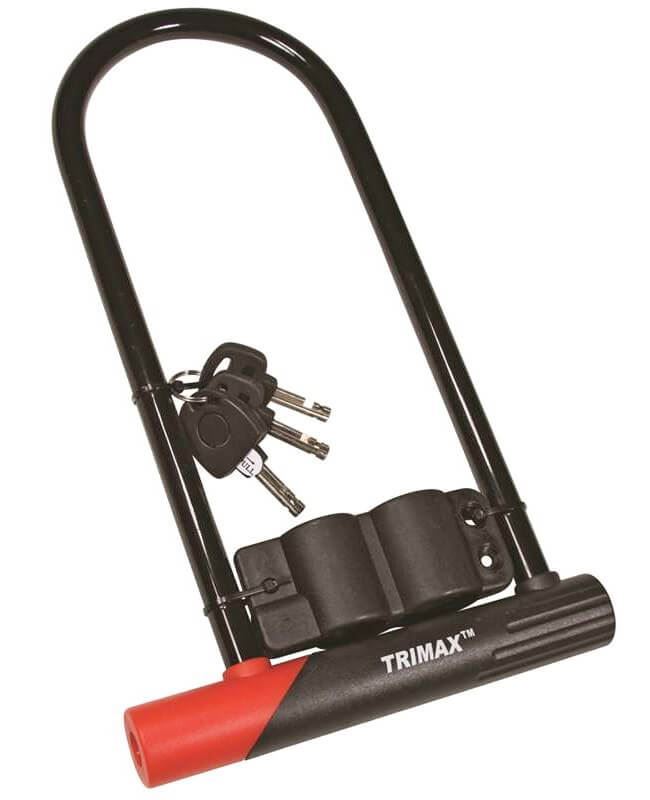 Max Security U-Shackle Lock, 4-1/8" x 11", 14 mm Shackle | Trimax MAX601,