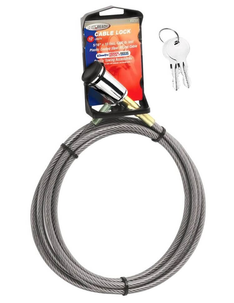 Tow Ready Multi-Purpose Cable Lock, 10' x 5/16" | Cequent 63233|