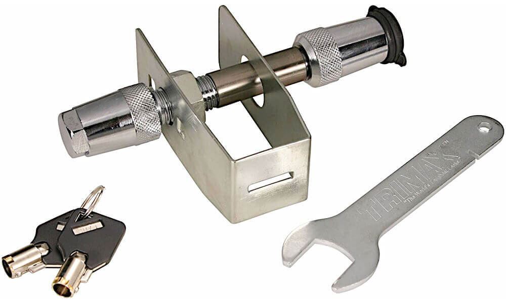 Trailer Stainless Steel Anti-Rattle Key Receiver Lock | Trimax TAR300|