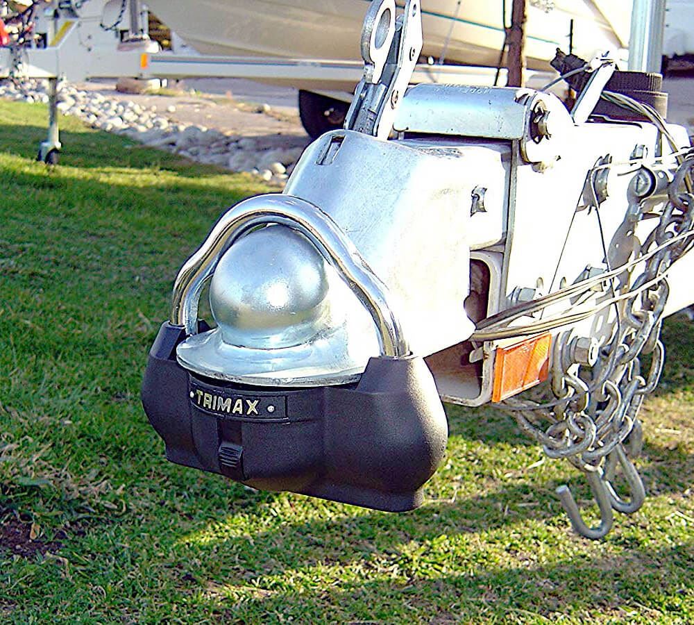 Trailer Universal Hardened Steel Dual Purpose Coupler Lock | Trimax ...