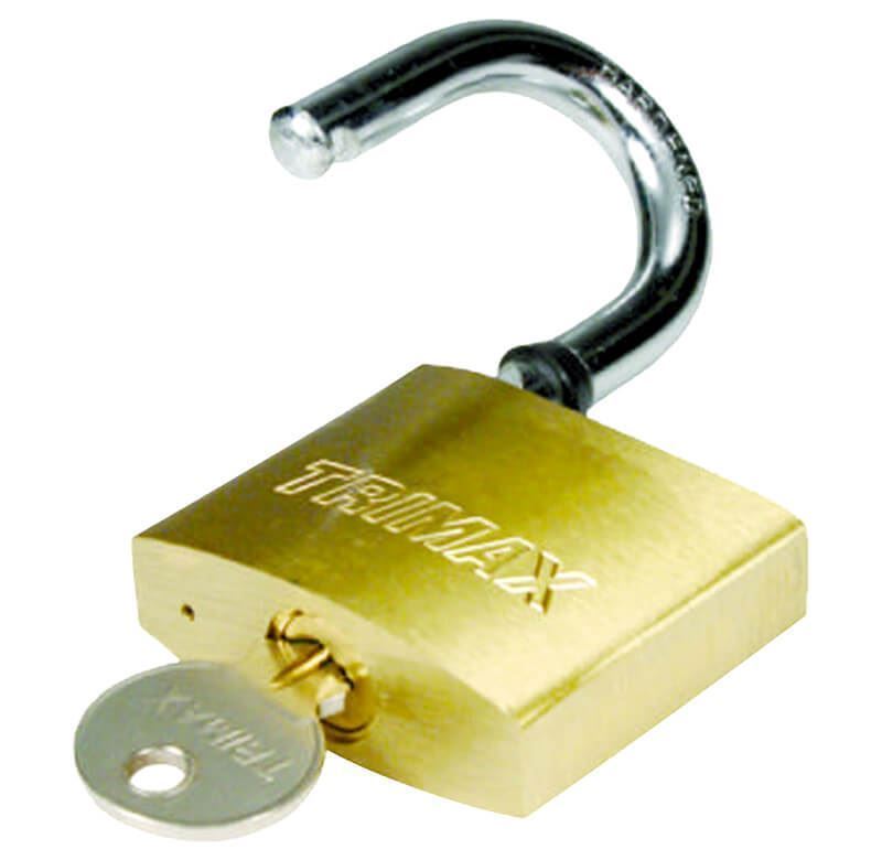 Marine Grade 1.5" Brass Padlock 4 Pack, Keyed Alike | Trimax TPB487,