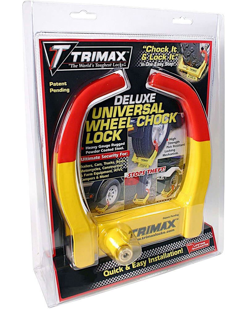 Deluxe Universal Chock Lock Dual Action Wheel Lock | Trimax TCL75|