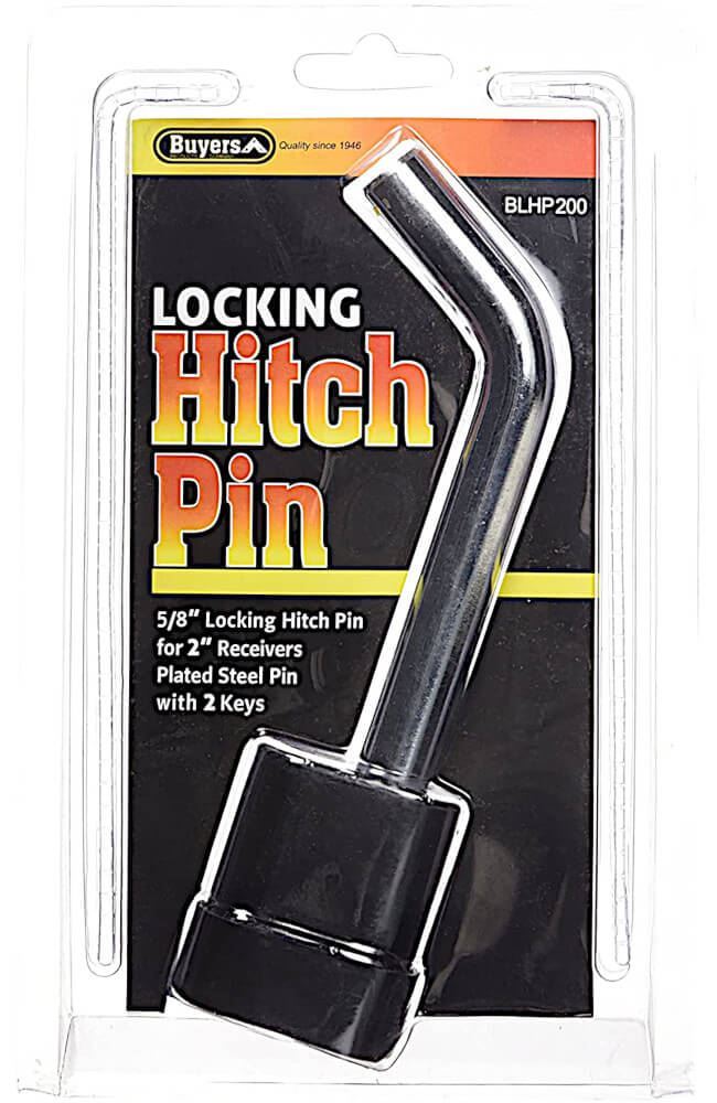 Locking 5/8" Chrome Trailer Hitch Bent Pin Assembly | Buyers BLHP200|