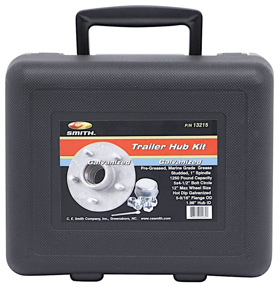 5 Bolt Trailer Hub Kit, Galvanized, 1" Spindle, 1250 lbs | CE Smith 13215|