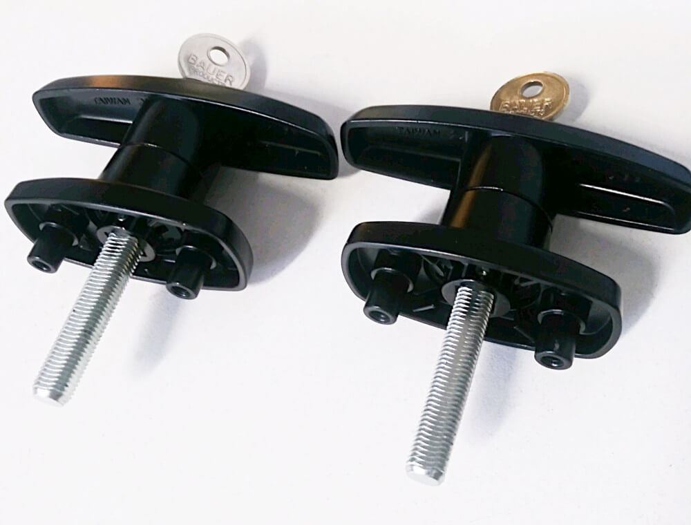 Statewide Matching Set T-Handle Locks, Fully Threaded Shanks, Truck Cap ...